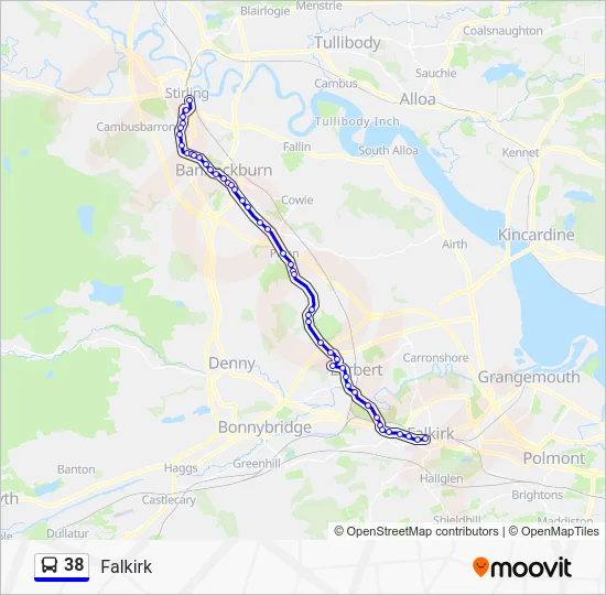 38 Route: Schedules, Stops & Maps - Falkirk (Updated)