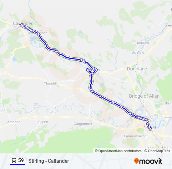 59 Route: Schedules, Stops & Maps - Callander (Updated)
