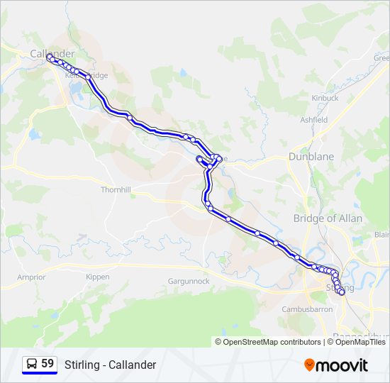 59 Route: Schedules, Stops & Maps - Stirling (Updated)