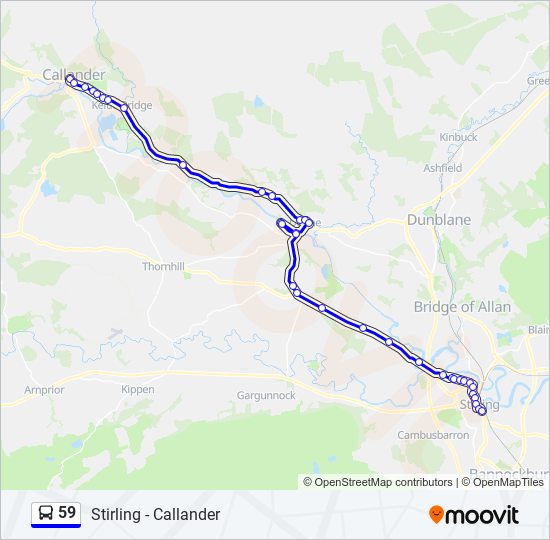 59 Route: Schedules, Stops & Maps - Stirling (Updated)