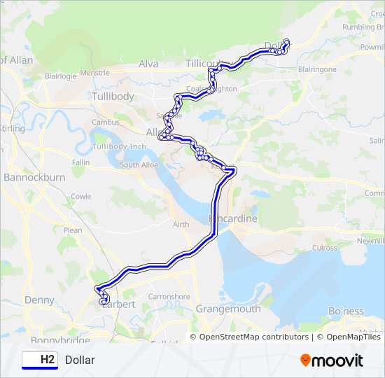 h2 Route: Schedules, Stops & Maps - Dollar (Updated)