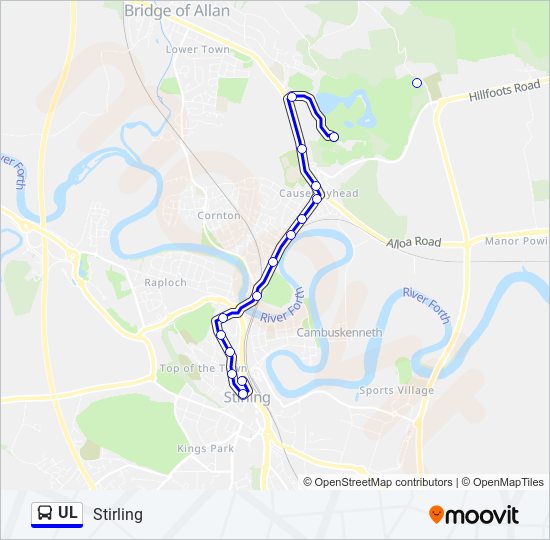 ul Route: Schedules, Stops & Maps - Stirling (Updated)