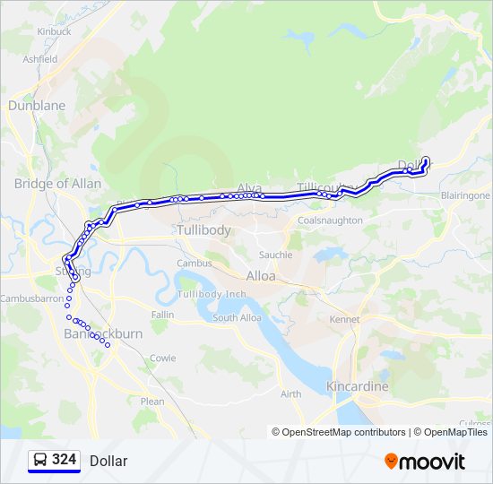 324 Route: Schedules, Stops & Maps - Dollar (Updated)
