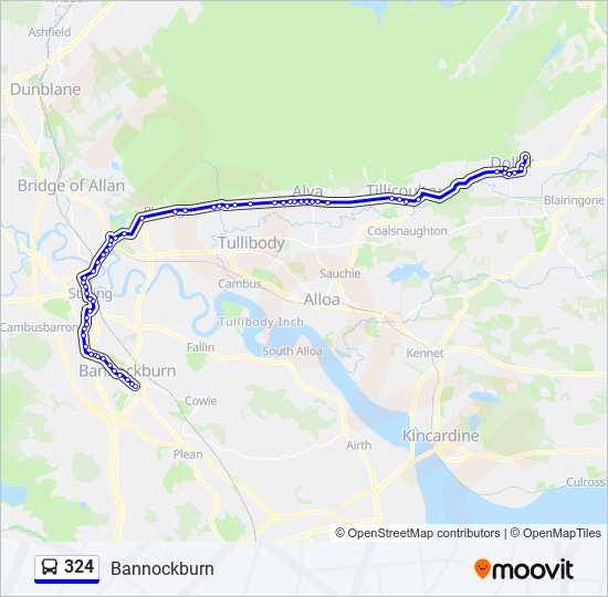 324 Route: Schedules, Stops & Maps - Bannockburn (Updated)