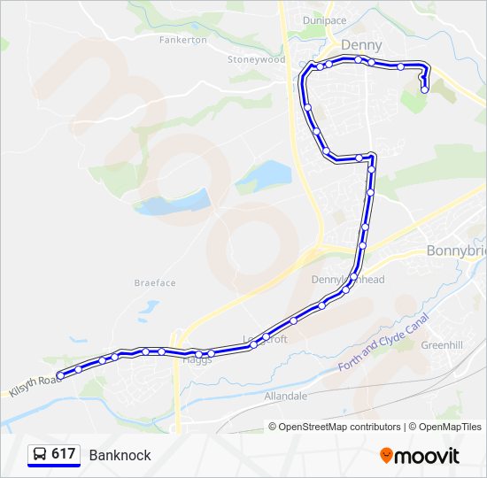 617 Route: Schedules, Stops & Maps - Banknock (Updated)