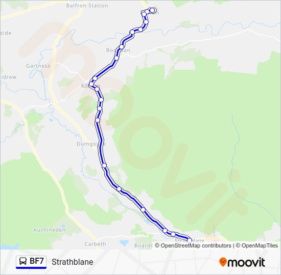 BF7 Route: Schedules, Stops & Maps - Strathblane (Updated)