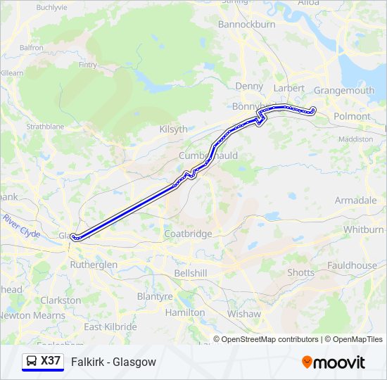x37 Route: Schedules, Stops & Maps - Glasgow (Updated)