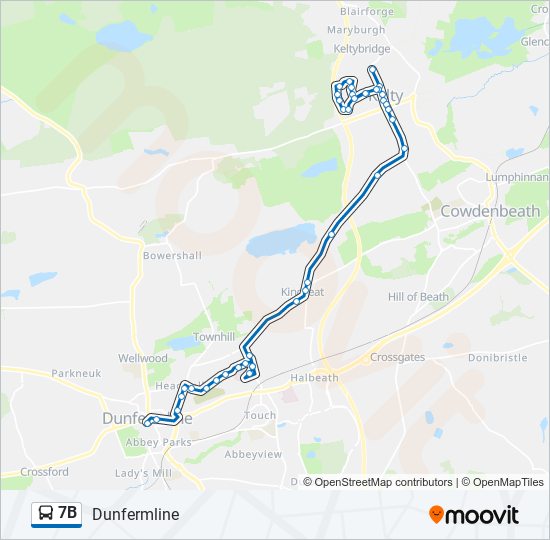 7b Route: Schedules, Stops & Maps - Dunfermline (Updated)