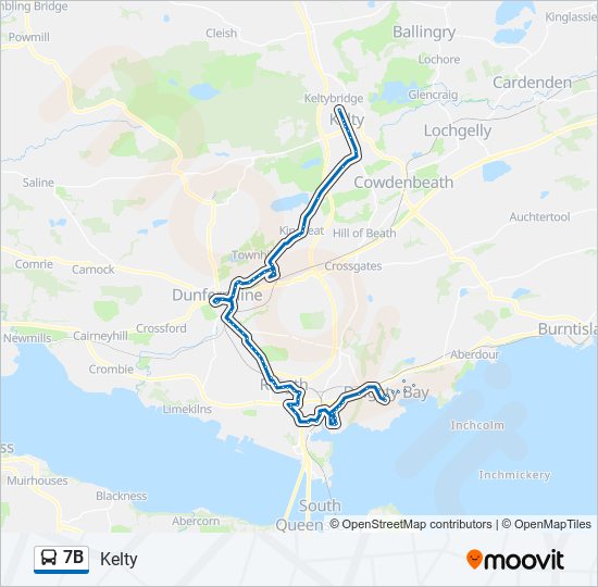 7b Route: Schedules, Stops & Maps - Kelty (Updated)