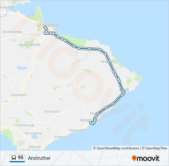 95 Route: Schedules, Stops & Maps - Anstruther (Updated)