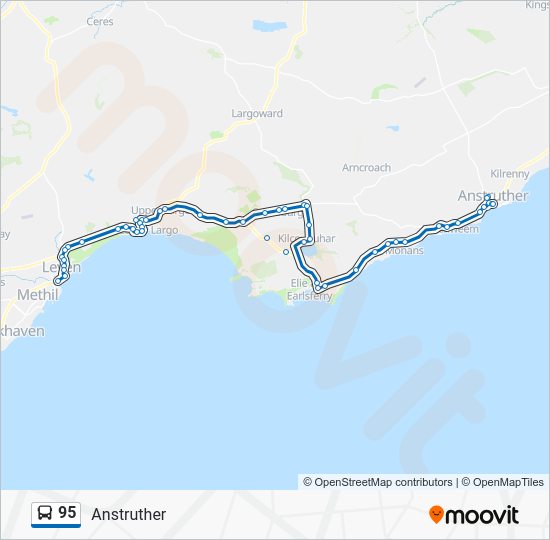 95 Route: Schedules, Stops & Maps - Anstruther (Updated)