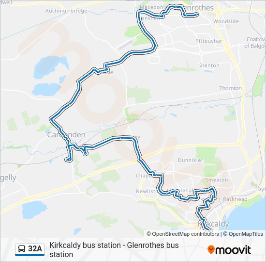 32A Route: Schedules, Stops & Maps - Glenrothes (Updated)