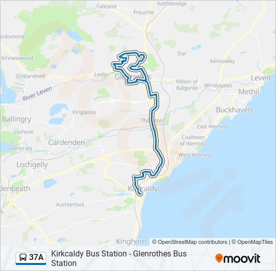 37a Route: Schedules, Stops & Maps - Kirkcaldy (Updated)