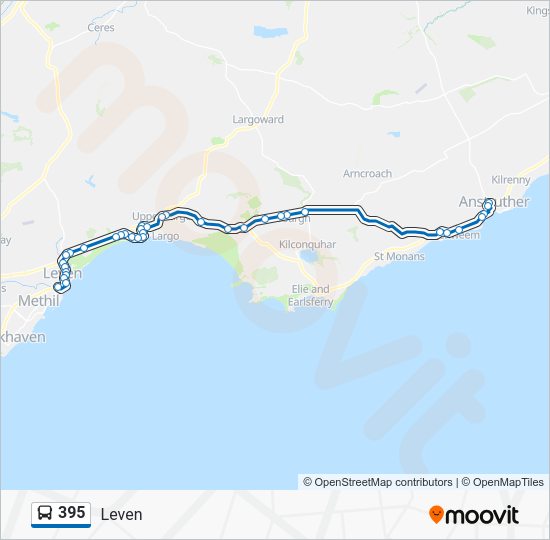 395 Route: Schedules, Stops & Maps - Leven (Updated)