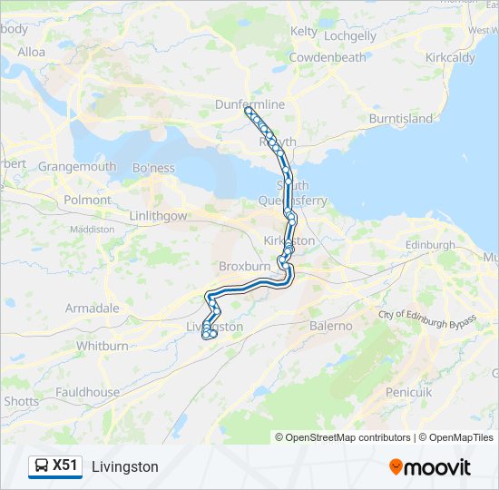 x51 Route: Schedules, Stops & Maps - Livingston (Updated)