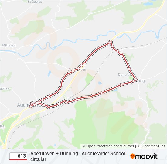 613 Route: Schedules, Stops & Maps - Auchterarder (Updated)