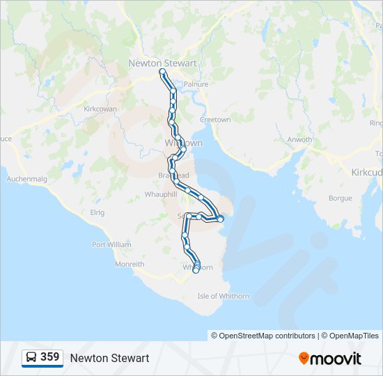 359 Route: Schedules, Stops & Maps - Newton Stewart (Updated)