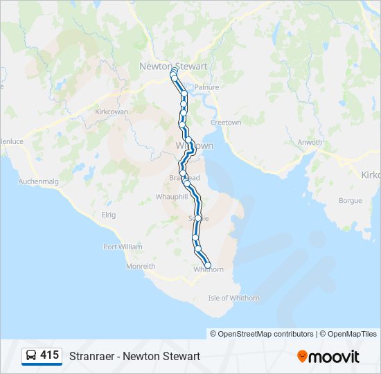 415 Route: Schedules, Stops & Maps - Whithorn (Updated)