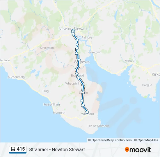 415 Route: Schedules, Stops & Maps - Whithorn (Updated)