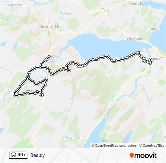 307 Route: Schedules, Stops & Maps - Beauly (Updated)
