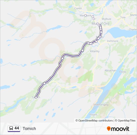 44 Route: Schedules, Stops & Maps - Tomich (Updated)