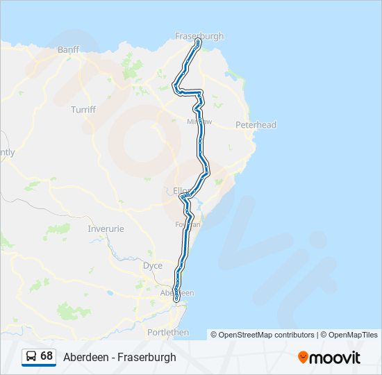 68 Route: Schedules, Stops & Maps - Aberdeen (Updated)