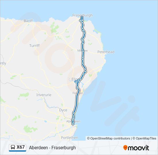 x67 Route: Schedules, Stops & Maps - Fraserburgh (Updated)