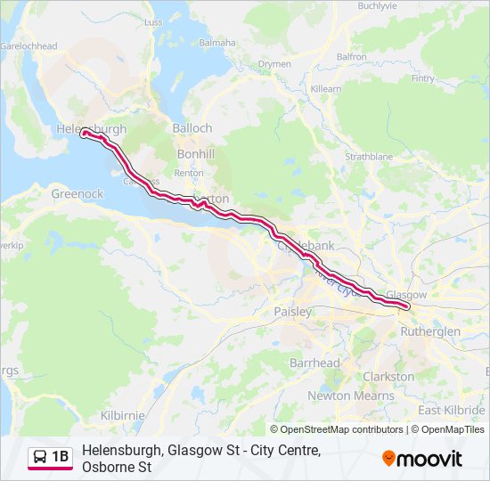 1b Route: Schedules, Stops & Maps - Helensburgh (Updated)