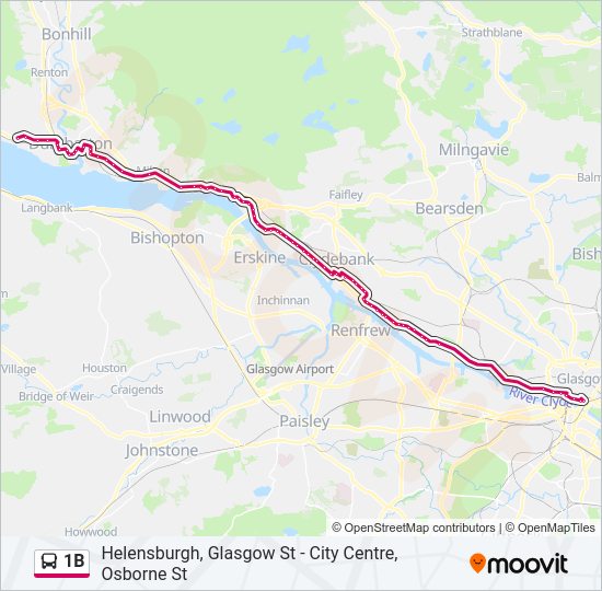 1B Route: Schedules, Stops & Maps - Westcliff (Updated)