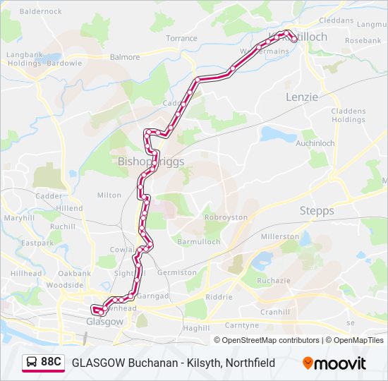 88C Route: Schedules, Stops & Maps - Kirkintilloch (Updated)
