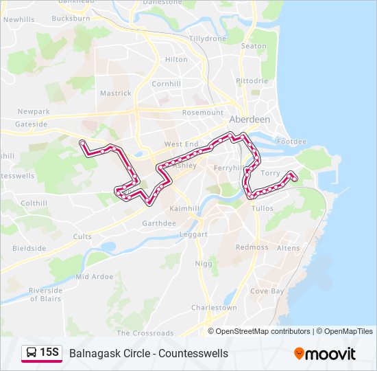 15s Route: Schedules, Stops & Maps - Hazlehead (Updated)