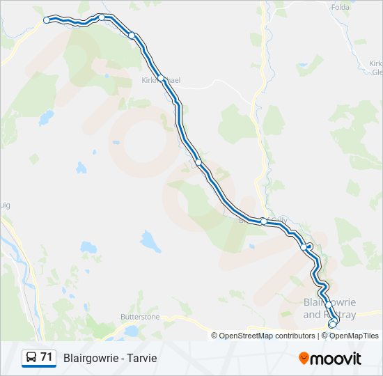 71 Route: Schedules, Stops & Maps - Blairgowrie (Updated)
