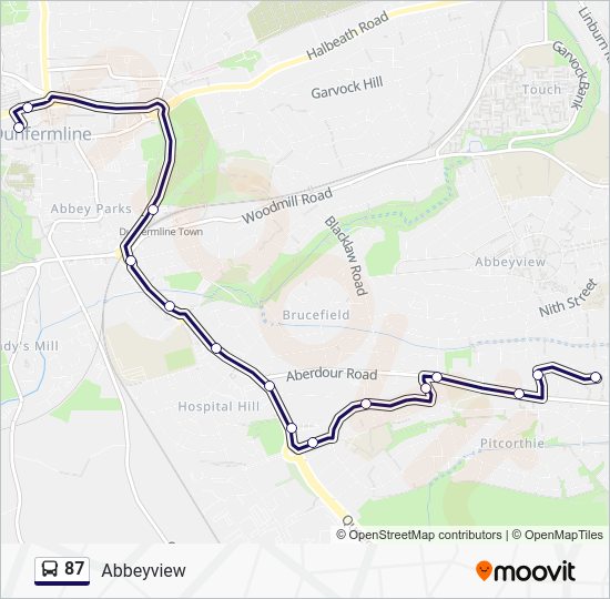 87 Route: Schedules, Stops & Maps - Abbeyview (Updated)