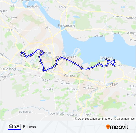 2a Route: Schedules, Stops & Maps - Boness (Updated)
