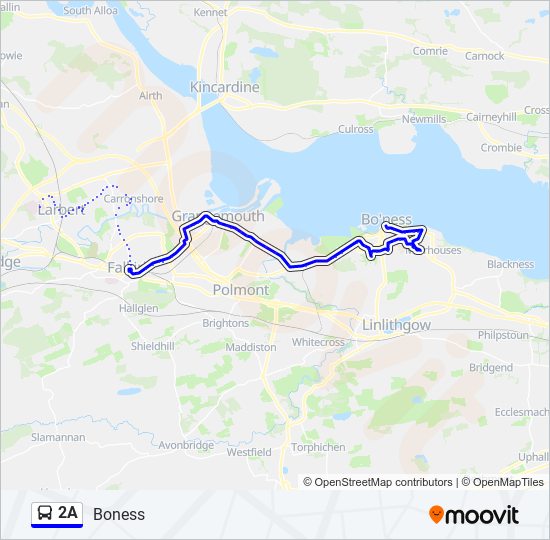 2a Route: Schedules, Stops & Maps - Boness (Updated)