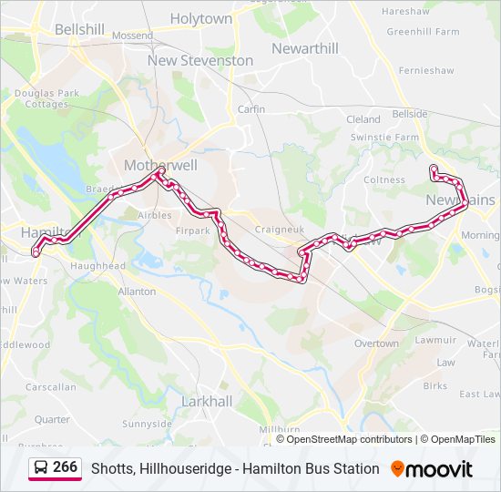 266 Route: Schedules, Stops & Maps - Newmains (Updated)