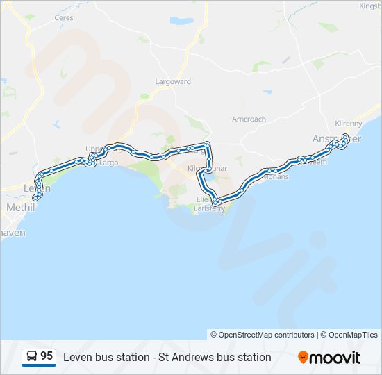 95 Route: Schedules, Stops & Maps - Cellardyke (Updated)