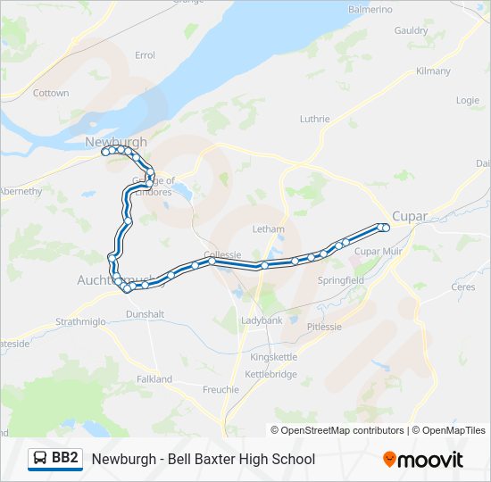 BB2 Route: Schedules, Stops & Maps - Cupar (Updated)