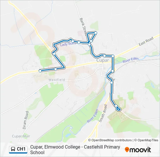 CH1 Route: Schedules, Stops & Maps - Cupar (Updated)