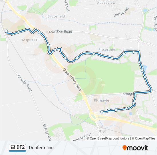 DF2 Route: Schedules, Stops & Maps - Dunfermline (Updated)