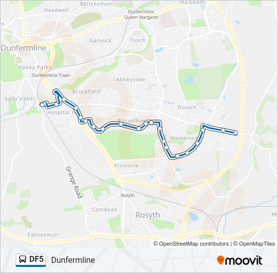 DF5 Route: Schedules, Stops & Maps - Dunfermline (Updated)