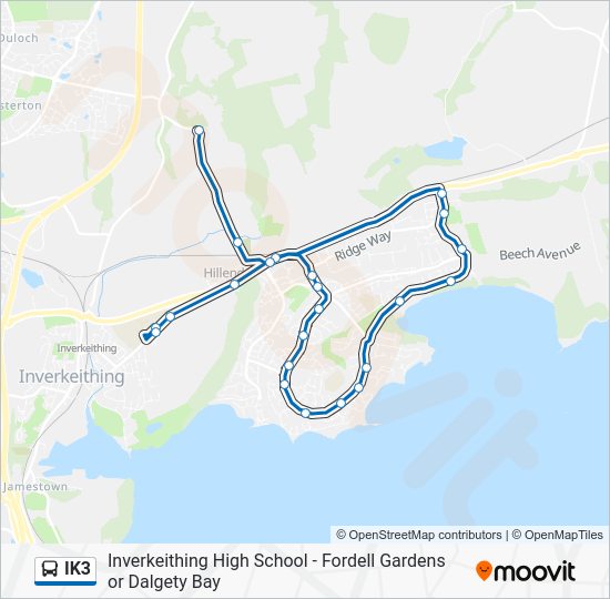 IK3 Route: Schedules, Stops & Maps - Hillend (Updated)