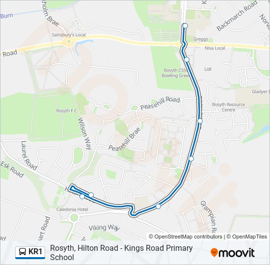 kr1 Route: Schedules, Stops & Maps - Rosyth (Updated)