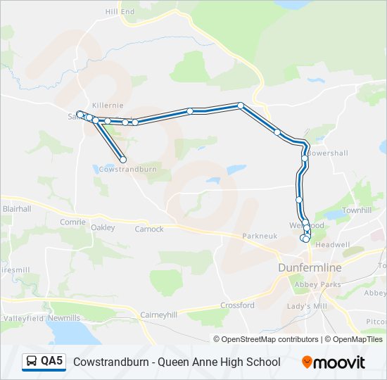 qa5 Route: Schedules, Stops & Maps - Steelend (Updated)