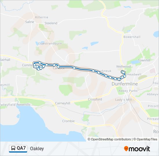 qa7 Route: Schedules, Stops & Maps - Oakley (Updated)