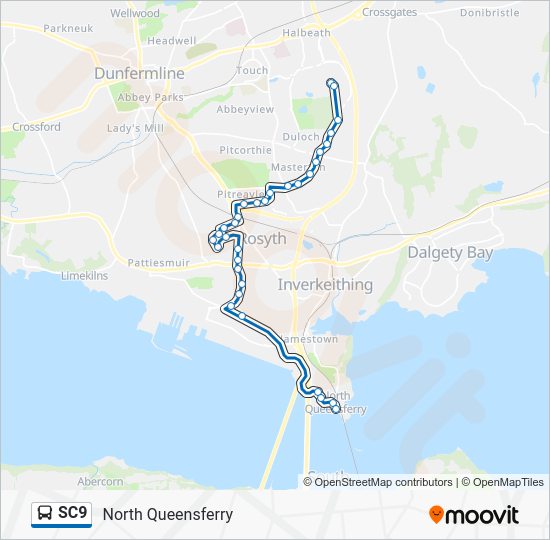 SC9 Route: Schedules, Stops & Maps - North Queensferry (Updated)