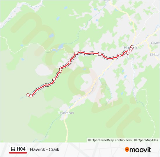 H04 Route: Schedules, Stops & Maps - Craik (Updated)