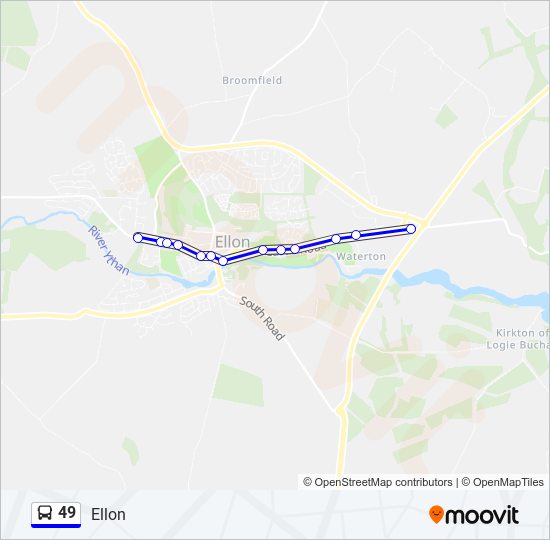 49 Route: Schedules, Stops & Maps - Ellon (Updated)