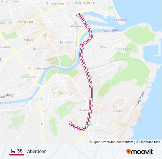 3s Route: Schedules, Stops & Maps - Aberdeen (Updated)