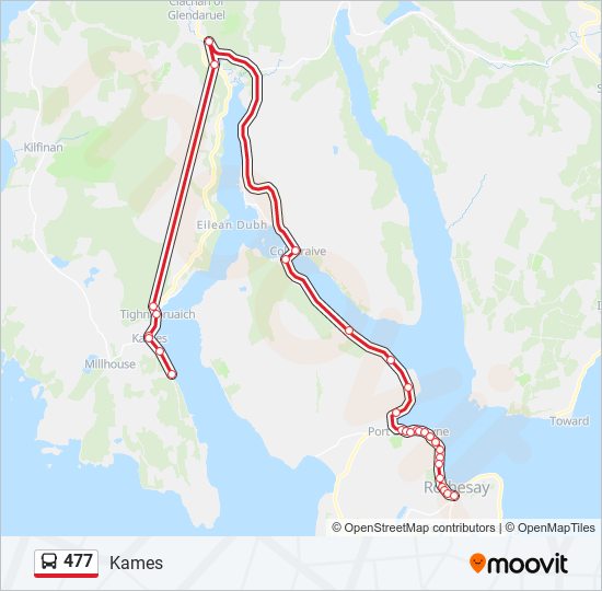 477 Route: Schedules, Stops & Maps - Kames (Updated)
